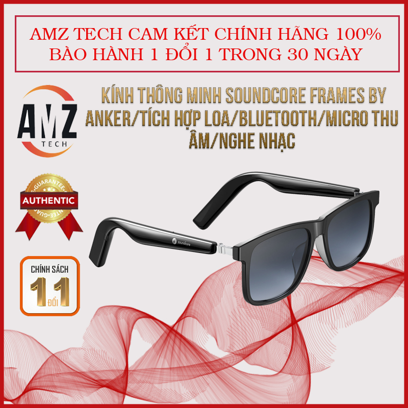 [CAM KẾT CHÍNH HÃNG] Kính thông minh Soundcore Frames by Anker/Tích hợp loa/Bluetooth/Micro thu ...