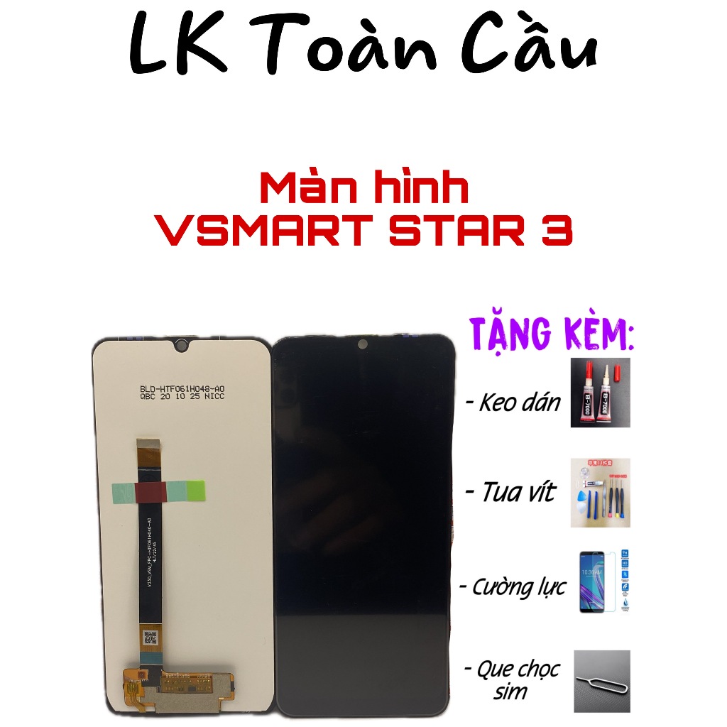 Màn Hình VSmart Star 3 New Full bộ Tặng kèm Keo+Tuavít+Cuờnglực ...