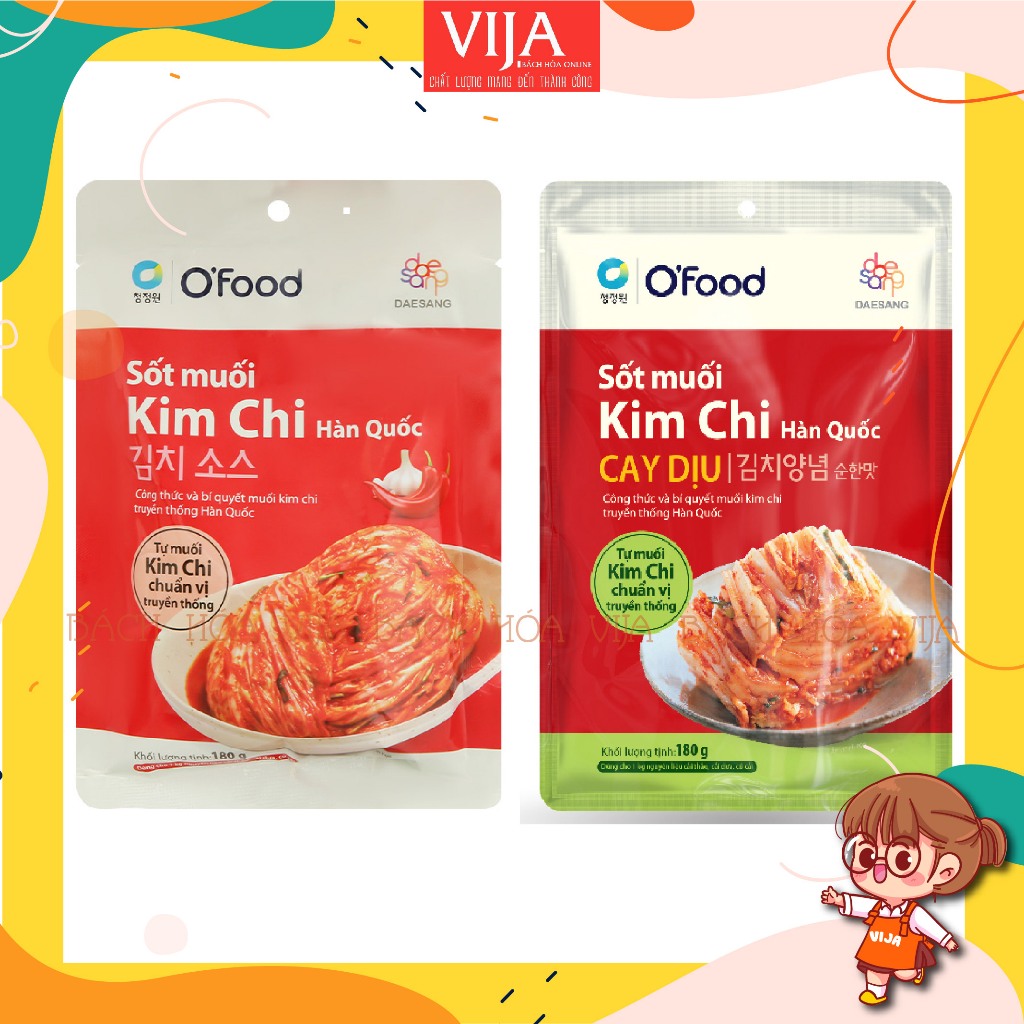 Sốt muối kim chi cay dịu O'food gói 180g, chuẩn vị Hàn Quốc | Shopee Việt Nam