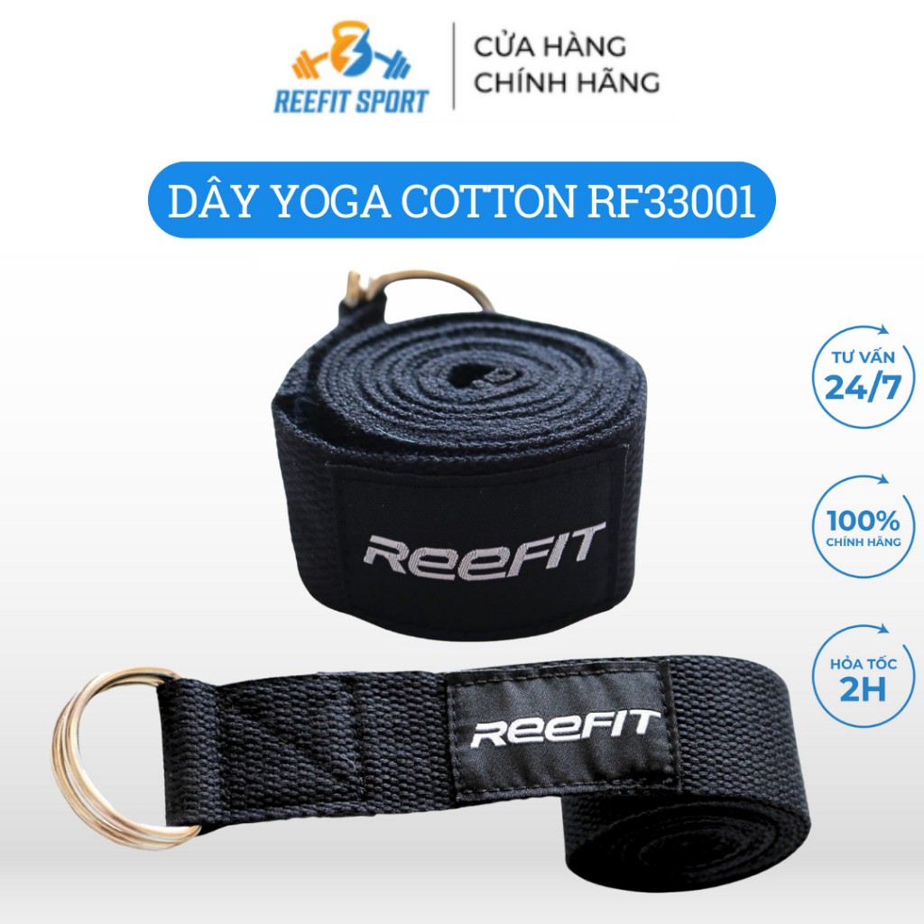 Dây Đai Tập Yoga Strap Sợi Cotton Cao Cấp Reefit Siêu Bền Dài 1m8 bảng ...