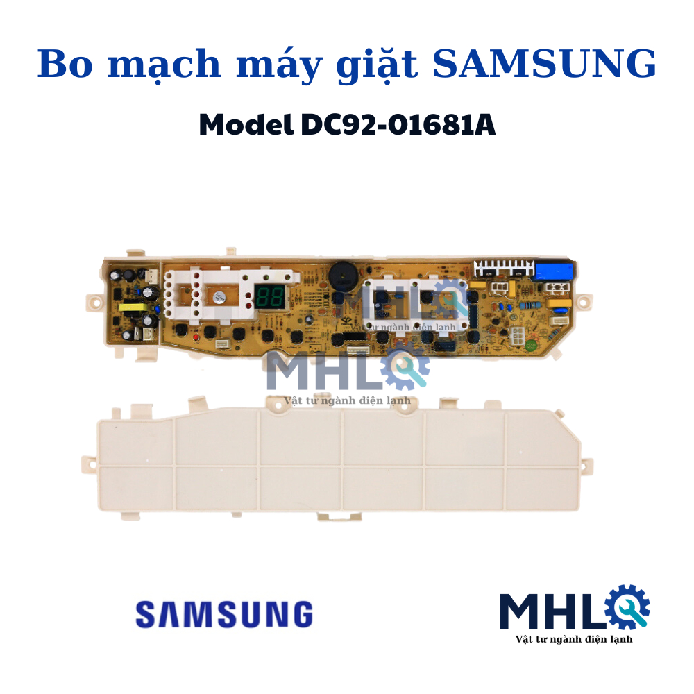 bo mạch máy giặt samsung model DC92-01681A 13 phím,linh kiện máy giặt,phụ kiện thay thế máy giặt ...