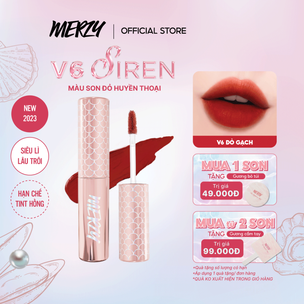 [NEW][V6 SIREN] Son Kem Lì Merzy The First Velvet Tint 4.5g | Shopee Việt Nam