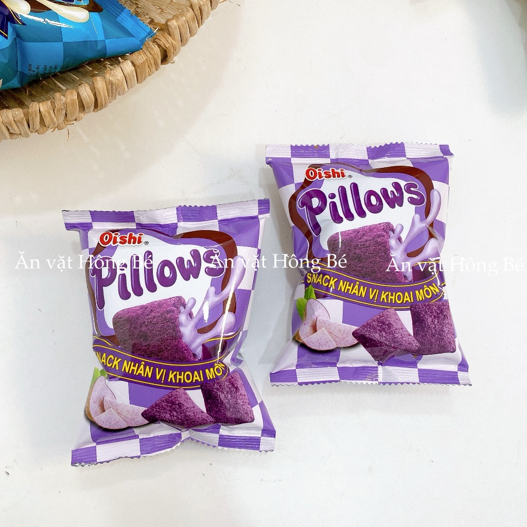 Snack Pillows Oishi Nhân Sữa Dừa - Socola - Kem Vani (Gói 14G), Bánh ...