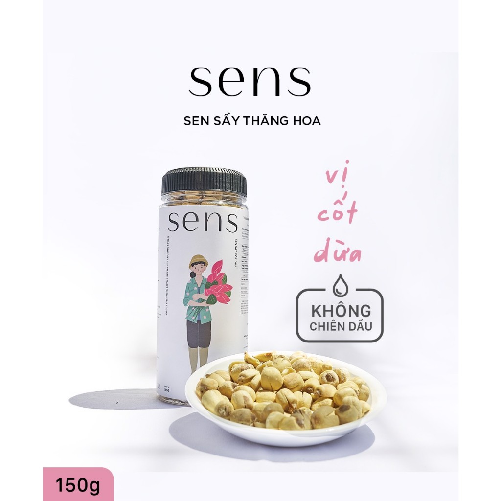 Hạt Sen Sấy Cốt Dừa [Sens]- Freeze-Drying Lotus Seeds With Coconut Milk- Hạt Bùi, Thơm, Snack ...