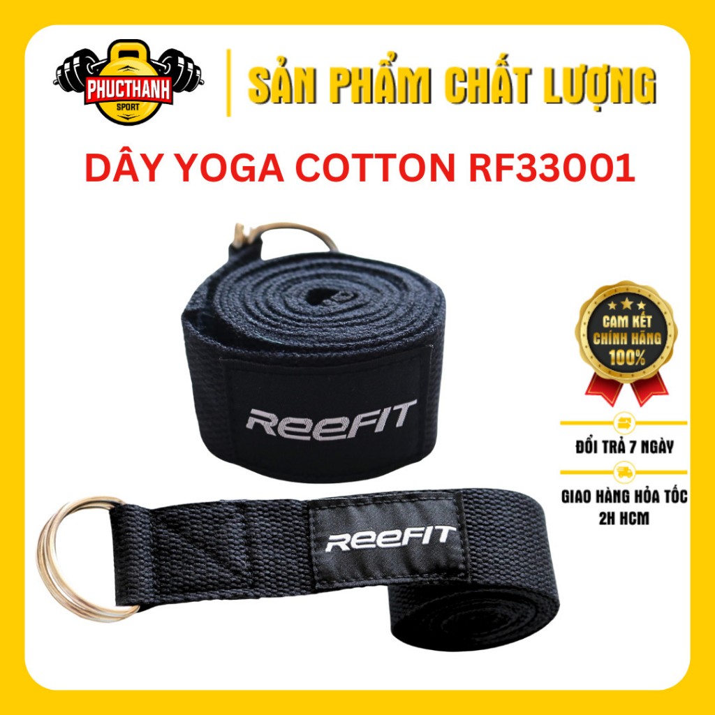 Dây Đai Tập Yoga Strap Sợi Cotton Cao Cấp Reefit Siêu Bền Dài 1m8 bảng ...