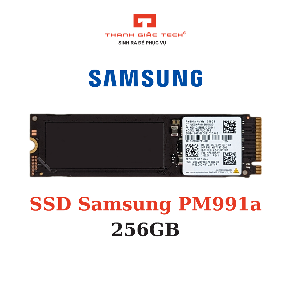 Ổ Cứng SSD Samsung PM991a 256GB M.2 2280 PCIe NVMe Gen 3x4 - Bảo Hành 3 Năm | Shopee Việt Nam