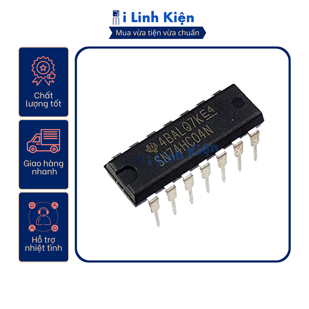 Ic chức năng 74HC04N DIP-14 chính hãng TI chất lượng | Shopee Việt Nam