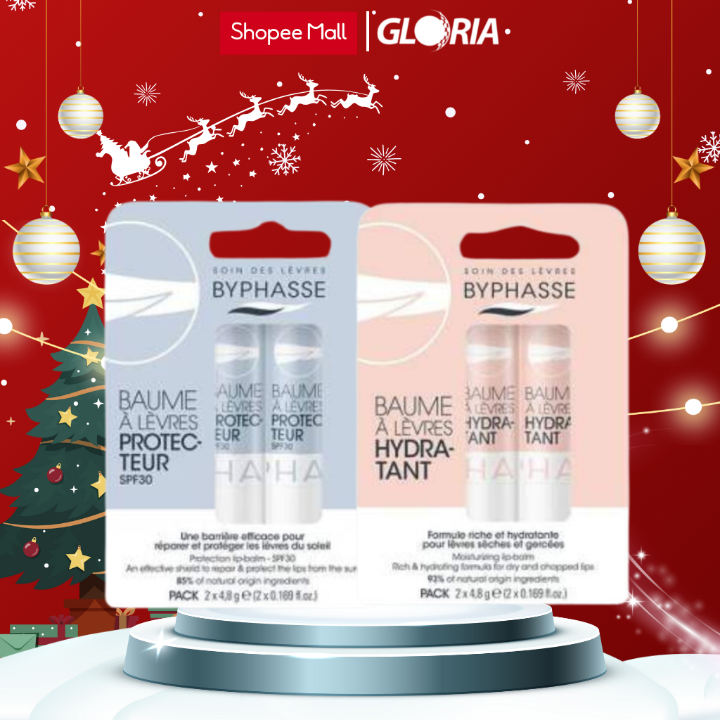 Set 2 Son Dưỡng Môi, Mờ Thâm, Chống Nứt Nẻ, Chống Nắng Byphasse Lip ...