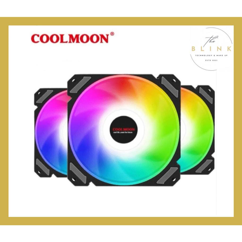 Fan Led RGB Coolmon X1 , Led 2 Vòng, Led Sáng Ở Tâm | Shopee Việt Nam