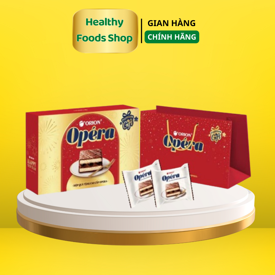 Hộp Bánh Mềm OPERA Orion 16 bánh 488g - Quà Tặng thầy cô giáo kèm túi ...
