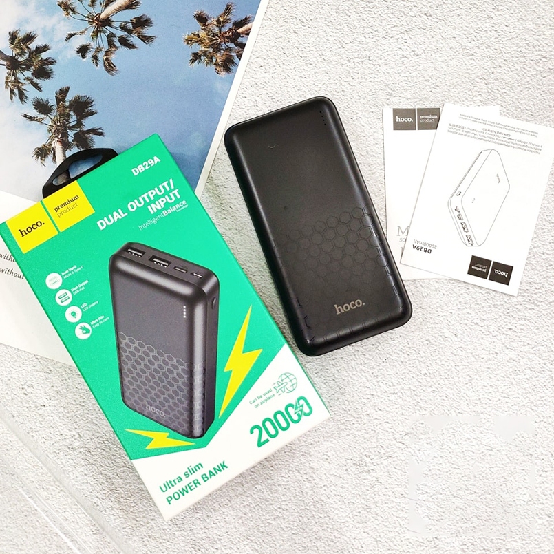 Sạc dự phòng Hoco DB29A dung lượng 20000mAh có 2 cổng ra USB chính hãng ...
