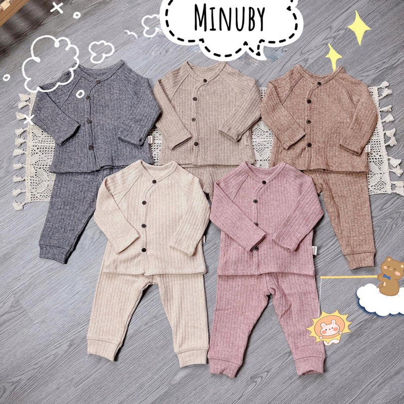 Bộ cài chéo len mềm cho bé ( 0-9 tháng) | Shopee Việt Nam