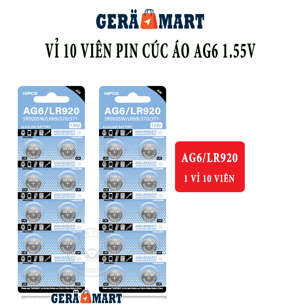 Pin cúc áo AG1/LR621 AG3/LR41 AG4/LR626 AG5/LR754 AG6/LR920 AG10/LR1130 ...
