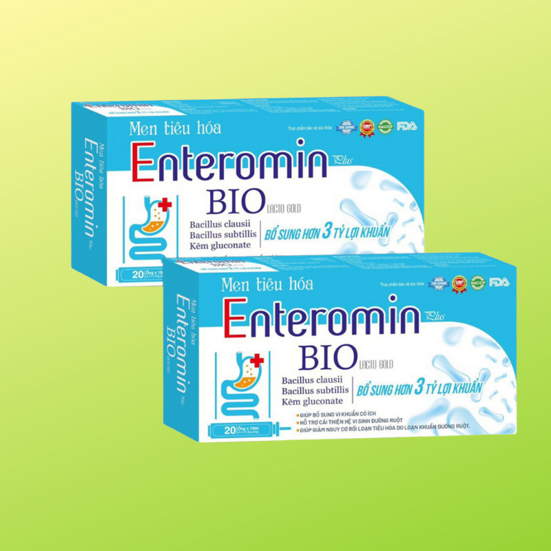 Men Tiêu Hóa Enteromin Plus Bio Giúp Bổ Sung Hơn 3 Tỷ Lợi Khuẩn, Cải ...
