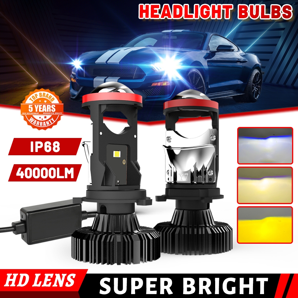 [Bộ 1/2 bóng] đèn pha/cos led xe hơi/ô tô CanBus 200W 12V 24V 40000LM ...