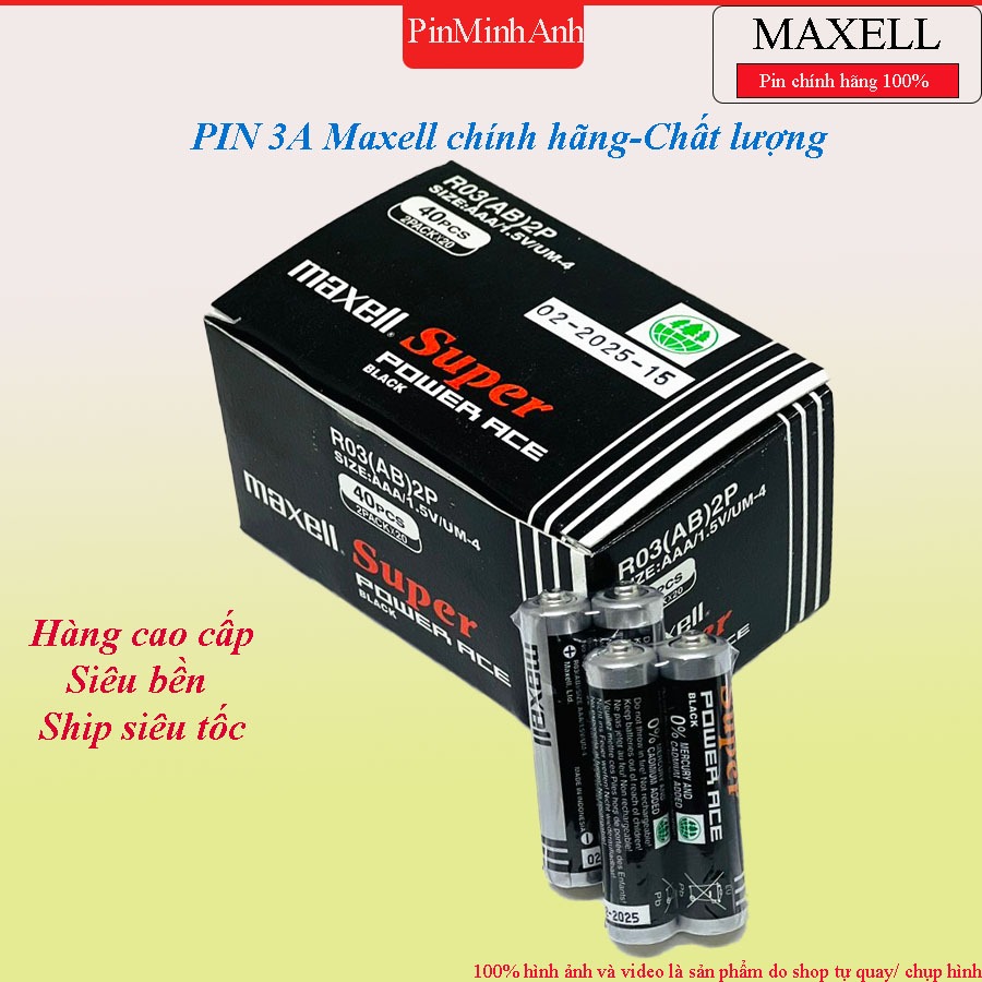 Pin Maxell AAA Super Power Ace (2 Viên) - Maxell . | Shopee Việt Nam