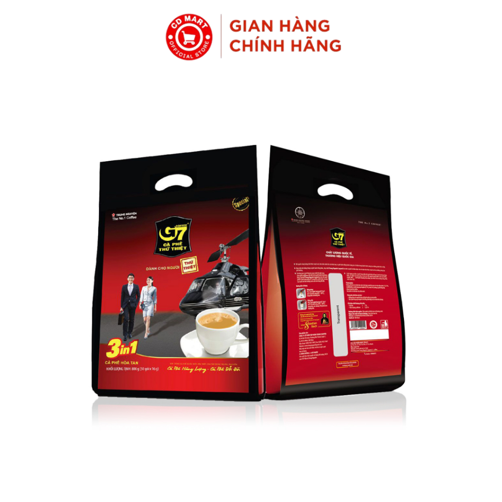 Cà phê hoà tan Trung Nguyên G7 50 gói (800g) | Shopee Việt Nam