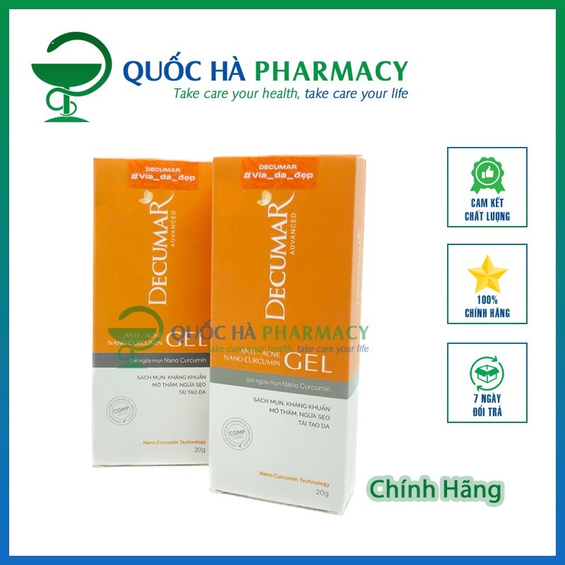 Gel ngừa mụn Decumar Advanced (Nano Curcumin) - 20g - chính hãng - Quốc ...