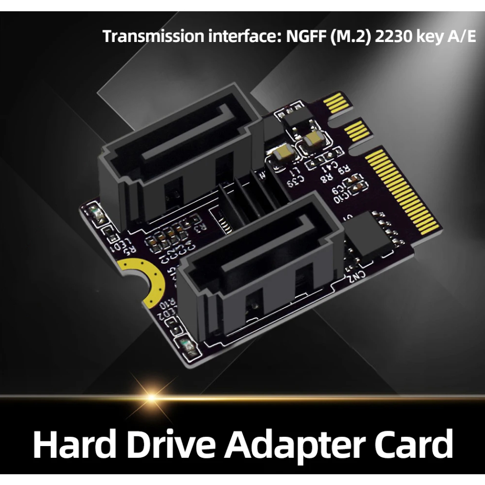 Card chuyển đổi m2 wifi A+E key sang sata3.0 Chipset JMB585 | Shopee ...
