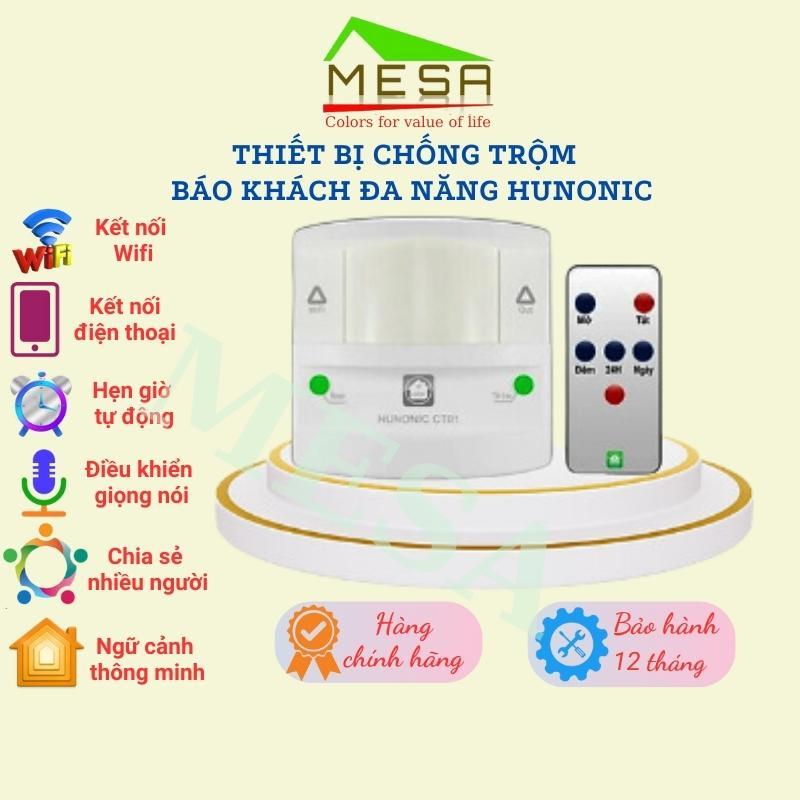 Thiết Bị Chống Trộm Và Báo Khách Đa Năng Hunonic CT01 Sử Dụng Wifi Điều Khiển Đưa Cảnh Báo Trên ...
