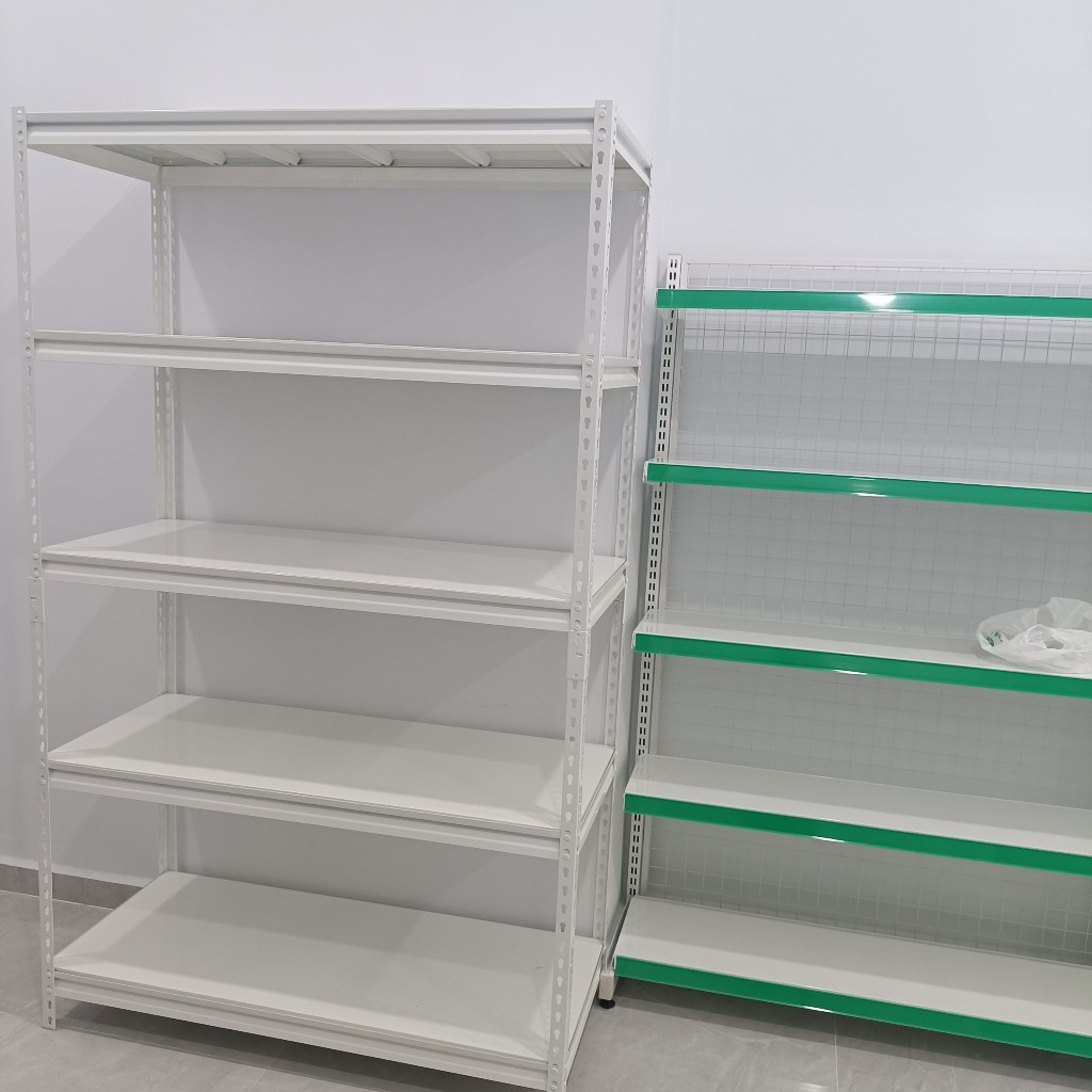 Kệ sắt V lỗ 5 tầng mẫu mới lắp đặt không cần ốc vít, Cao 2m x dài 1m2 x ...