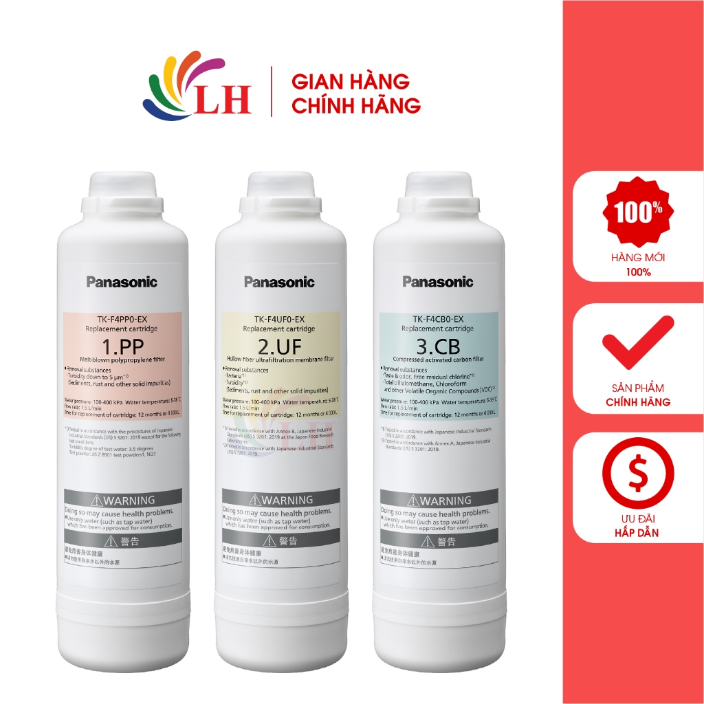 Lõi lọc thay thế máy lọc nước Panasonic TK-CB430-ZEX - Hàng chính hãng ...