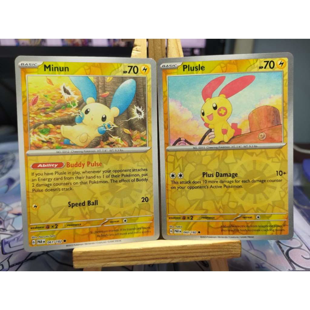 [KW2 Pokemon] [EN] Combo 2 Thẻ Pokemon Minun và Pluste - PAREN | Shopee ...