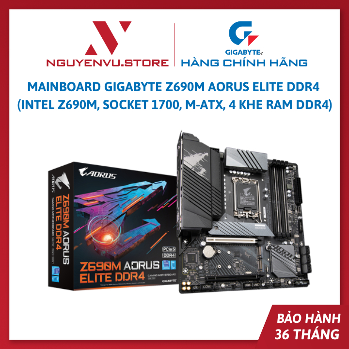 Mainboard Gigabyte Z690M AORUS ELITE DDR4 (Intel Z690M, Socket 1700, M ...