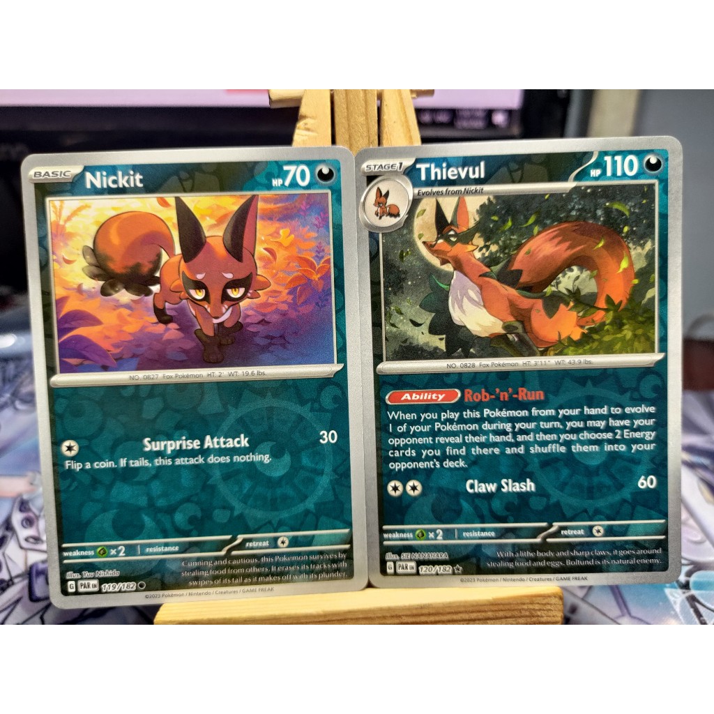 [KW2 Pokemon] [EN] Combo 2 Thẻ Pokemon 2 Cấp tiến hóa của Thievul ...