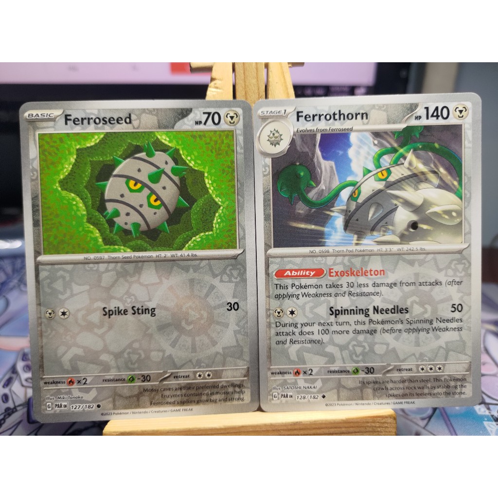 [KW2 Pokemon] [EN] Combo 2 Thẻ Pokemon 2 Cấp tiến hóa của Ferrothorn ...