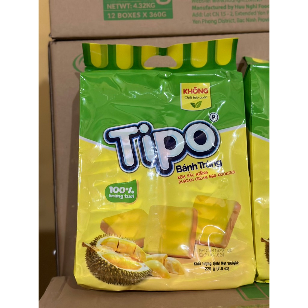 Bánh Tipo Trứng Sầu Riêng 220g | Shopee Việt Nam
