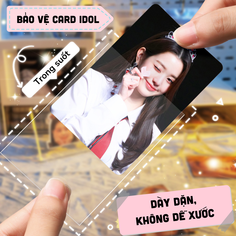 Sleeves PACK 50 bảo vệ card album lomo card Sleeve Hard | Shopee Việt Nam