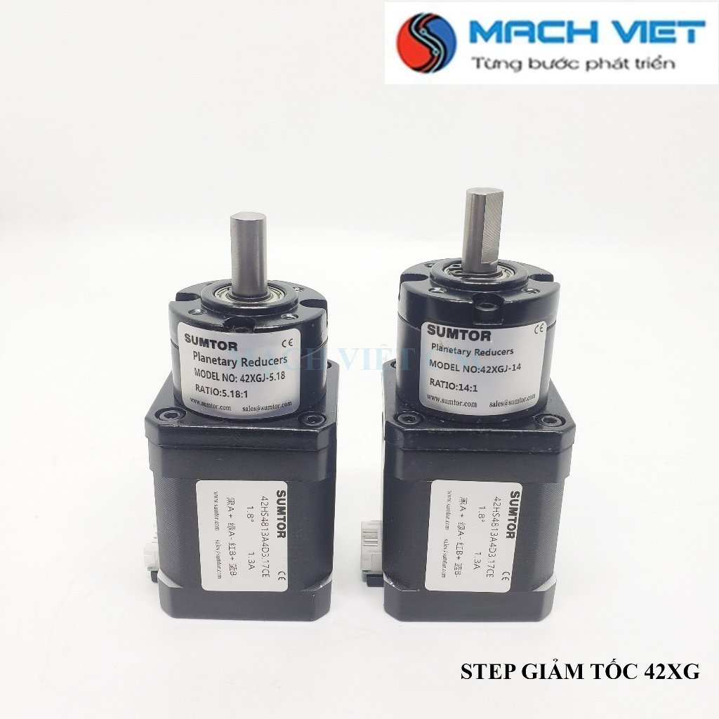 Động cơ bước SUMTOR 42HS4813A4 có giảm tốc hành tinh size 42(tỉ số ...