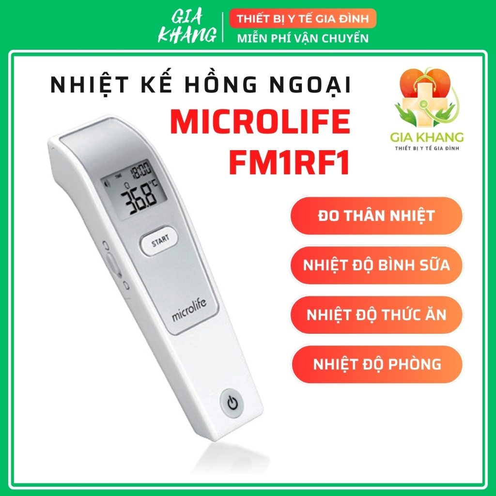 Nhiệt kế điện tử hồng ngoại đo trán Microlife FR1MF1 Thụy Sỹ (BH 2 Năm ...