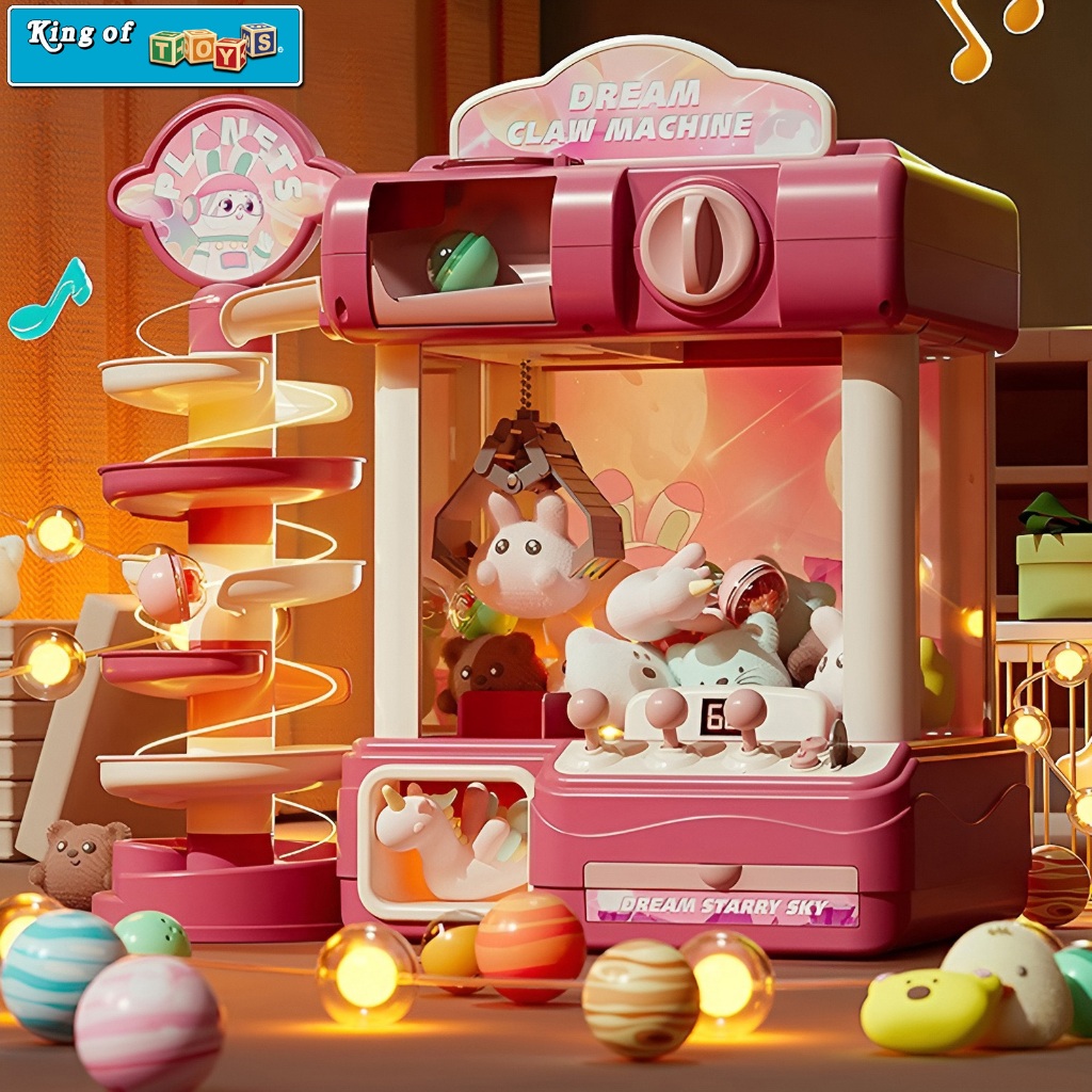 Máy Gắp Thú Mini Gatcha Claw Machine Cỡ Lớn Có Nhạc,Đèn Kèm Xu Đếm Thời ...