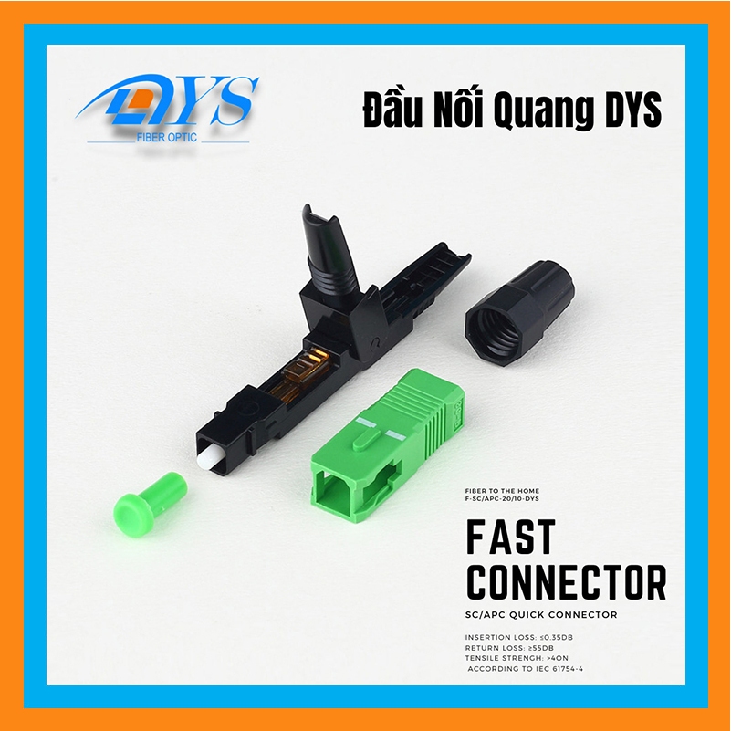 Vỉ 10 đầu nối quang nhanh fast connect DYS | Shopee Việt Nam