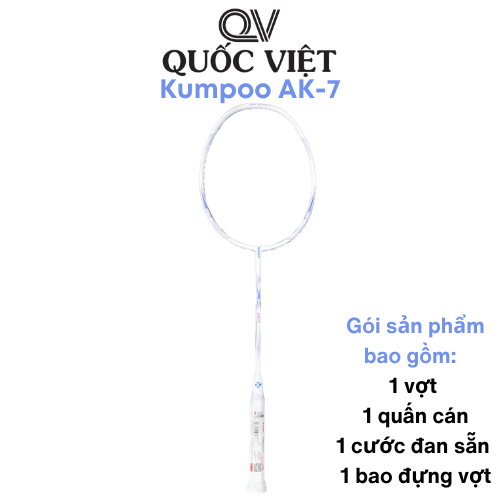 Vợt cầu lông Kumpoo AK-7 chính hãng Quốc Việt Badminton thiên về lối chơi phản tạt, điều cầu và ...