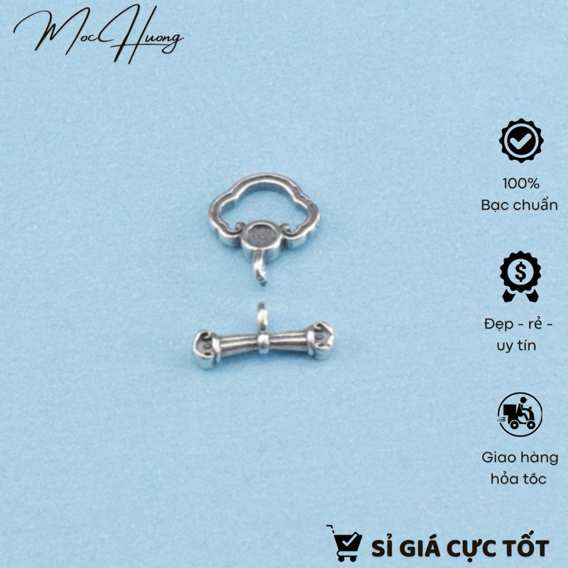 [S925] Charm bạc khóa OT đám mây - MH956 | Shopee Việt Nam