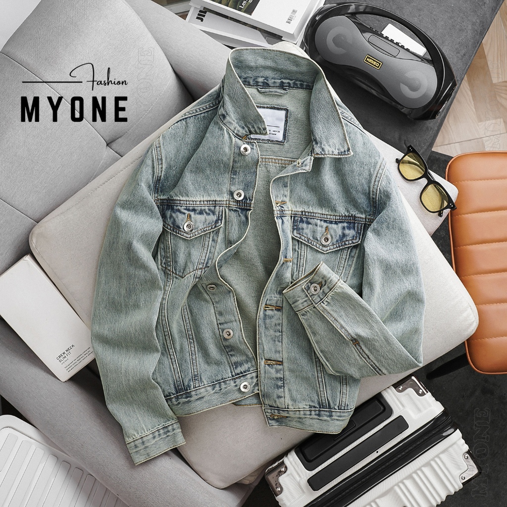 Áo khoác jean nam cao cấp, áo khoác bò denim jacket 4 màu chất vải dày ...