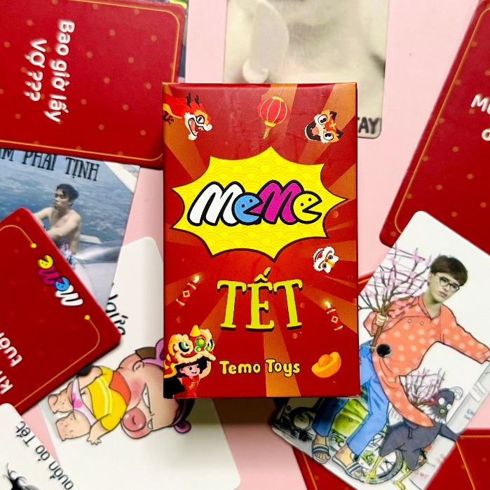 Bộ bài meme Mêm boardgame tết 2024 cho bạn bè gia đình hài hước ...