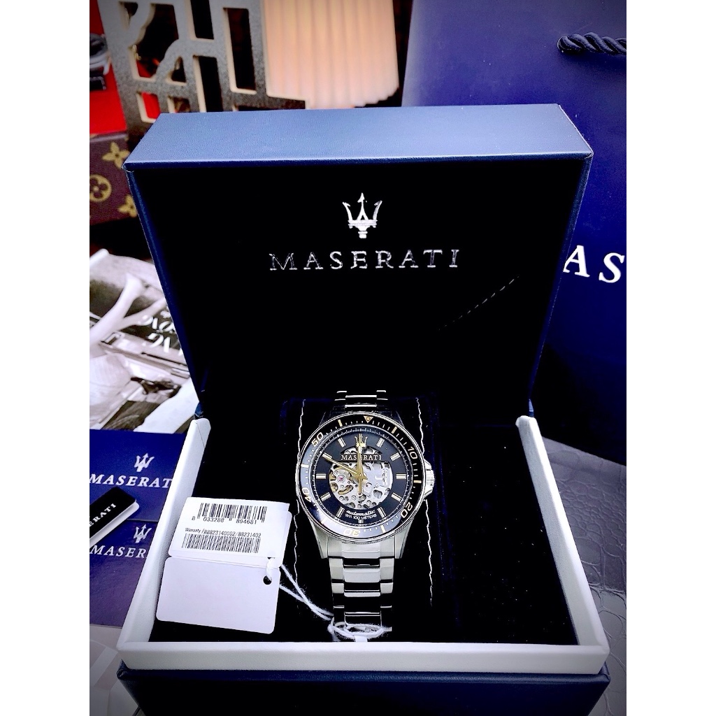 Đồng hồ nam Maserati Sfida Automatic Mens Watch R8823140002, Authentic ...