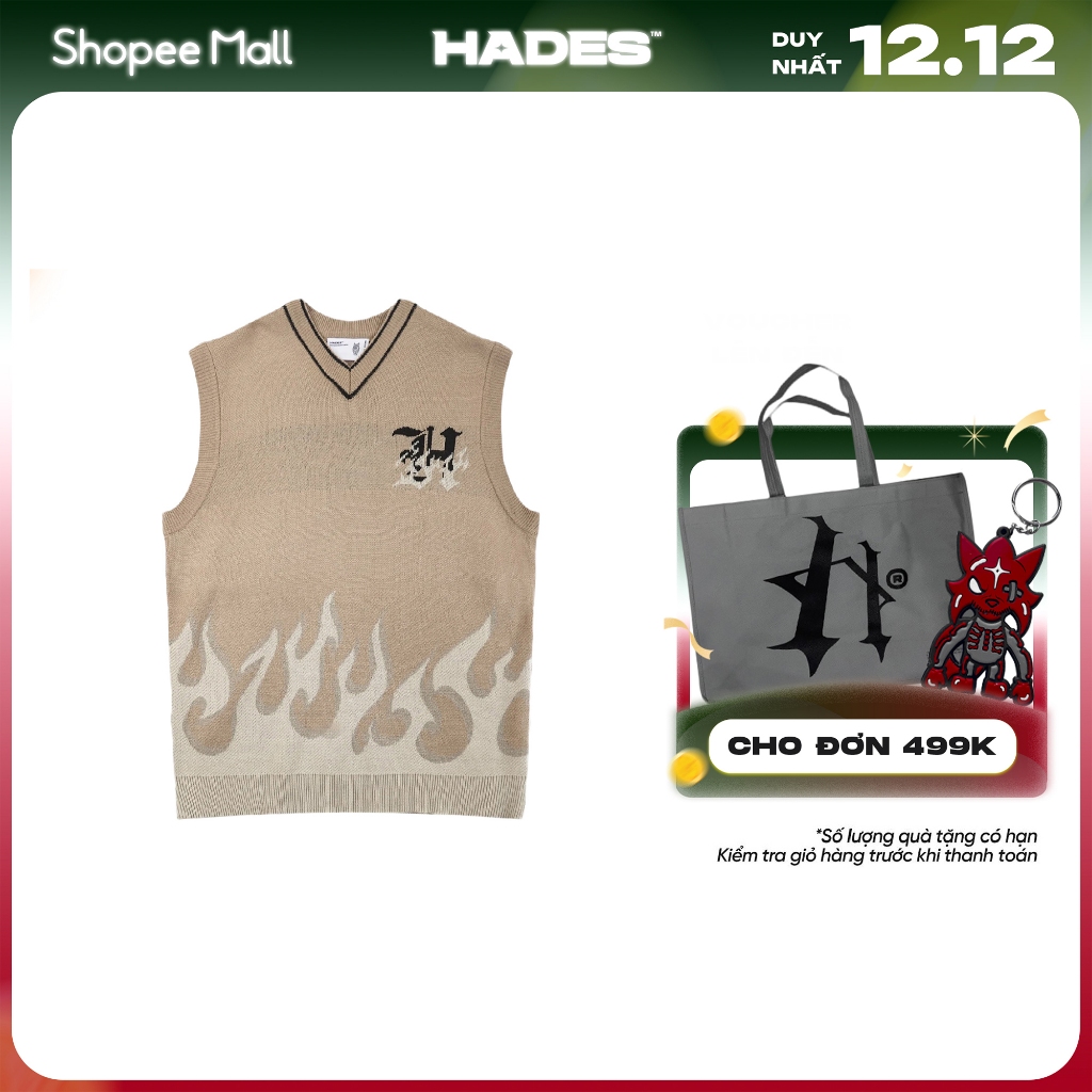 Áo Len Ghile Unisex LOGO FLAME KNIT TOP HADES Brand Chính Hãng | Shopee ...