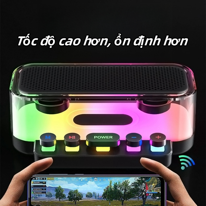 Loa Bluetooth Trong Suốt Led RGB Z6. Bass lớn loa không dây máy tính ...
