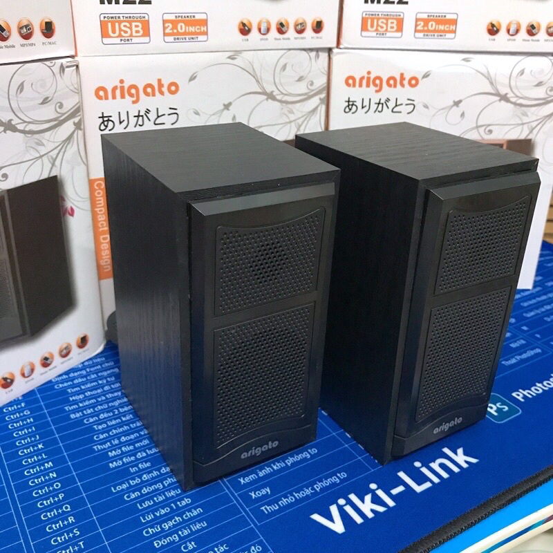 Loa vi tính máy tính LeerFei D-091 vỏ gỗ, cho PC, Laptop, Điện thoại âm ...