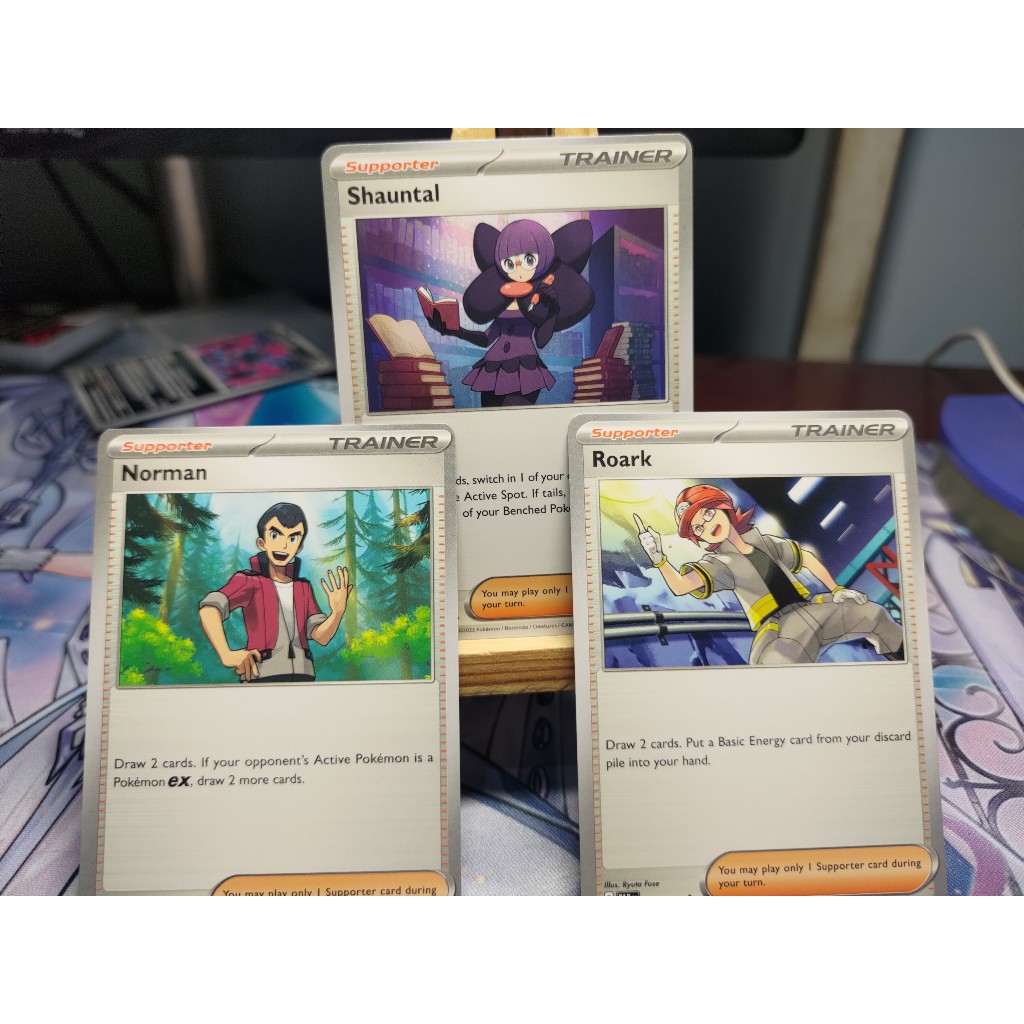 [KW2 Pokemon] [EN] Combo 3 Thẻ Pokemon Trainer Supporter Roark ...