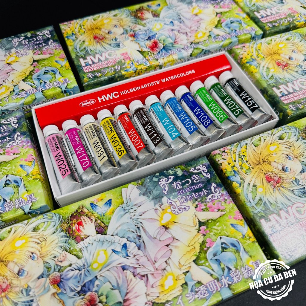[DA ĐEN] Màu Nước Holbein Artist 5ml x 12 Màu - Natsuki Selection ...