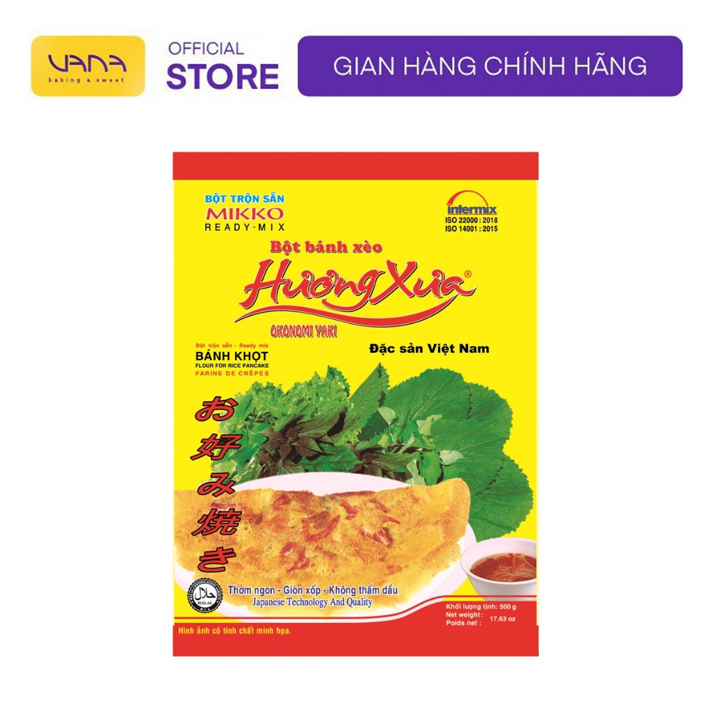 BỘT BÁNH XÈO, BÁNH TÔM HƯƠNG XƯA MIKKO GÓI 500G,150G | Shopee Việt Nam
