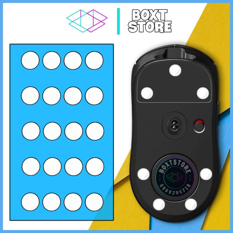 Mouse Feet Dots PTFE WHITE ICE Chấm Tròn Cho Chuột Gaming - Feet ...