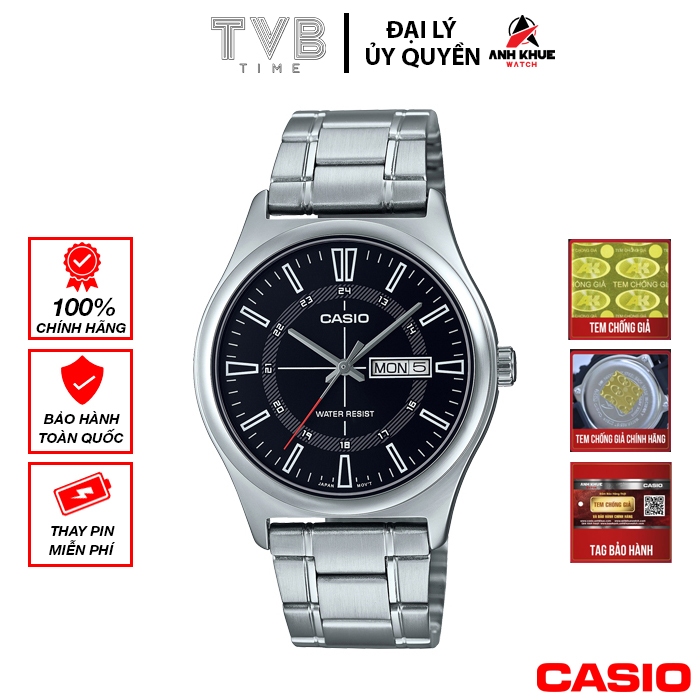 Đồng hồ nam dây kim loại Casio chính hãng MTP-V006D-1CUDF (38mm) | Shopee Việt Nam