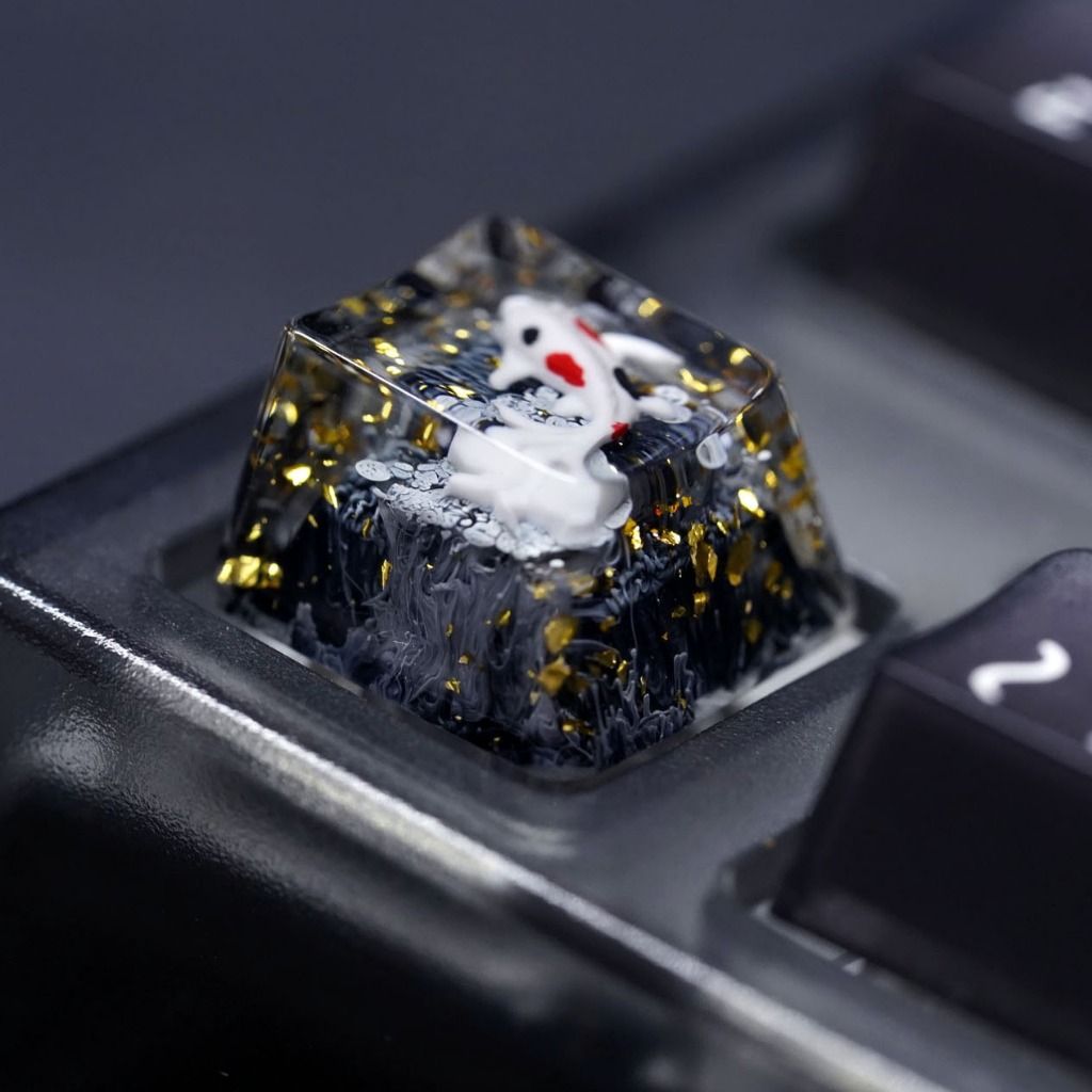49Fzone - Keycap bàn phím cơ, Keycap artisan - Keycap Cá Koi Black ...